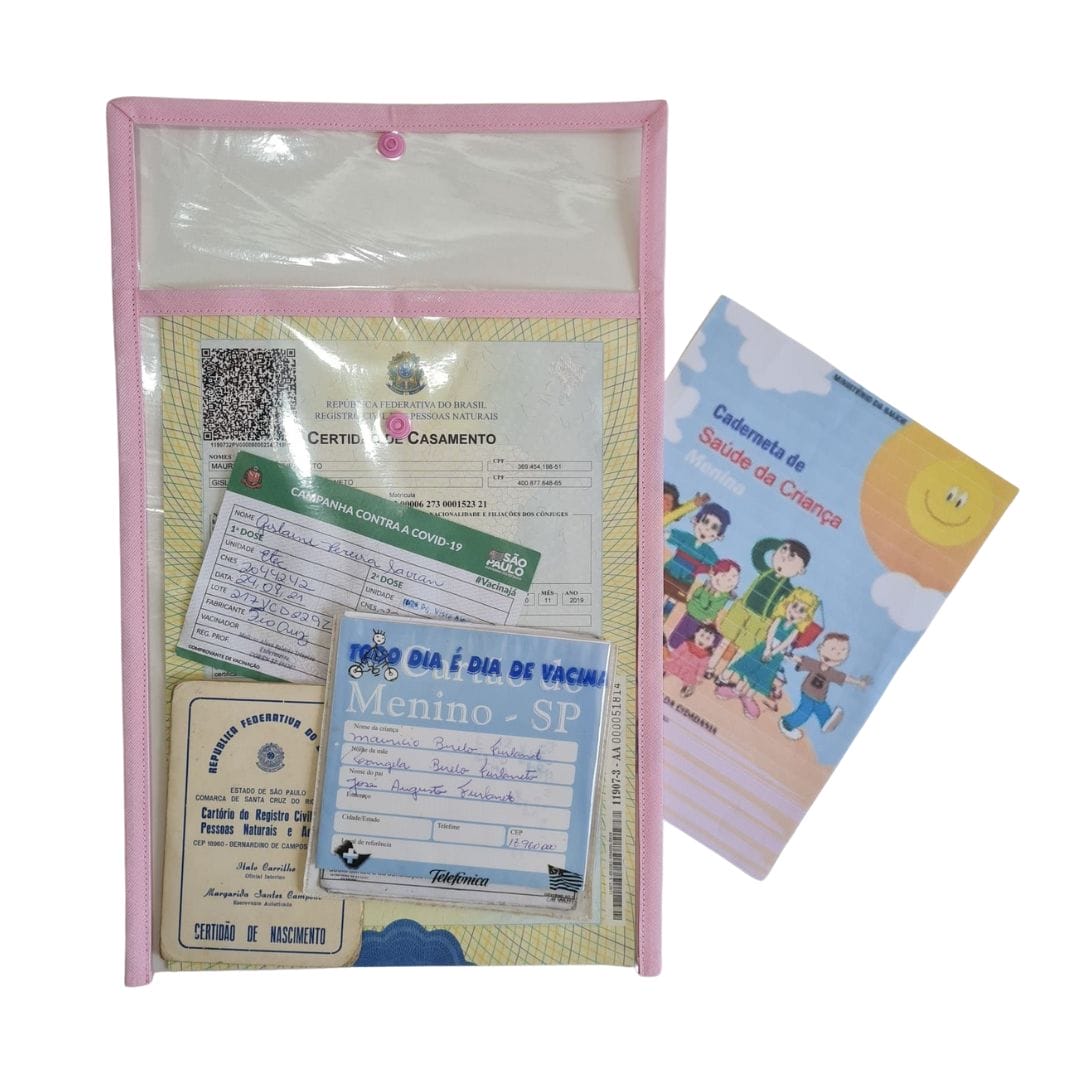 Porta documentos plastificado - Ateliê Gimix